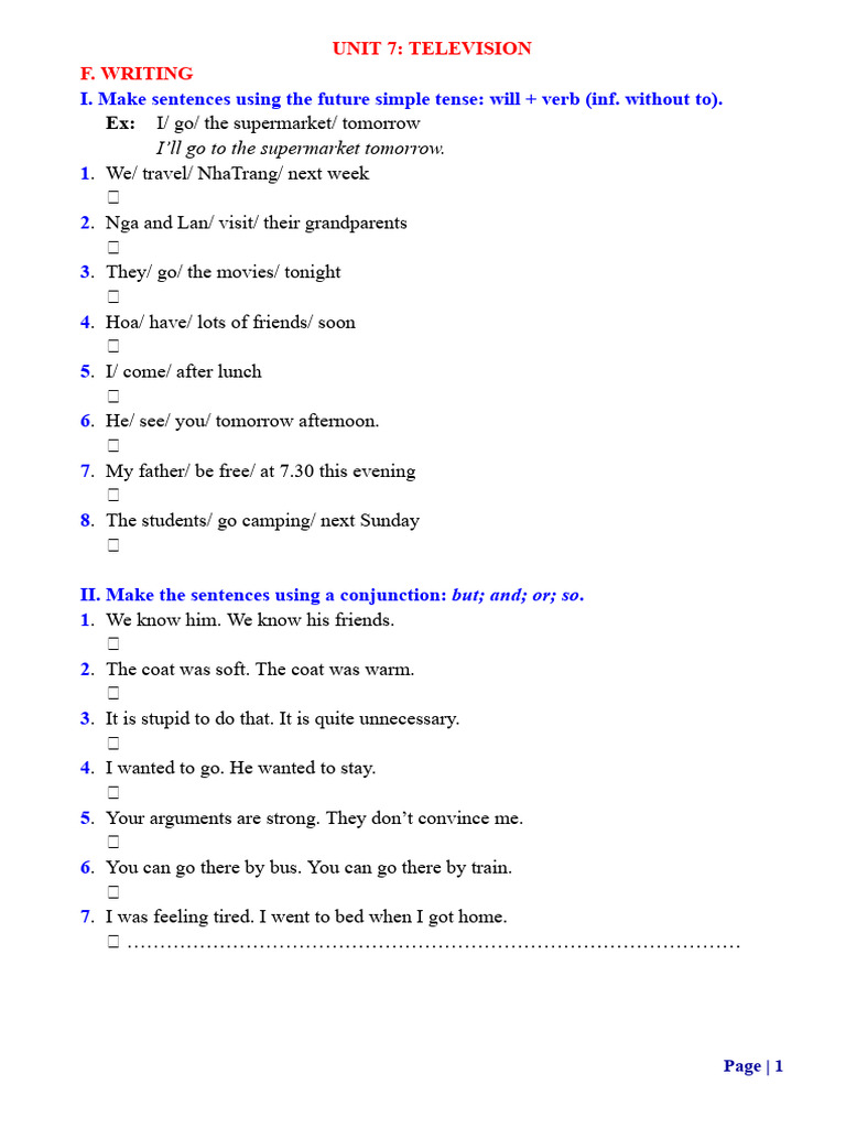 2304 - Writing (Unit 7-12) | PDF