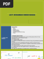 Physics Lesson 4 - Work, Energy and Power | PDF | Potential Energy | Watt