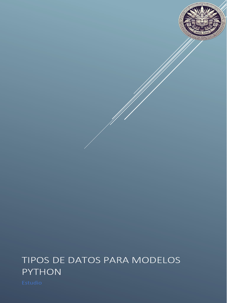 Tipos de datos para modelos python | PDF | Tipo de datos | Bases de datos