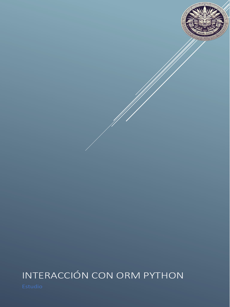 Interaccion con ORM python | PDF