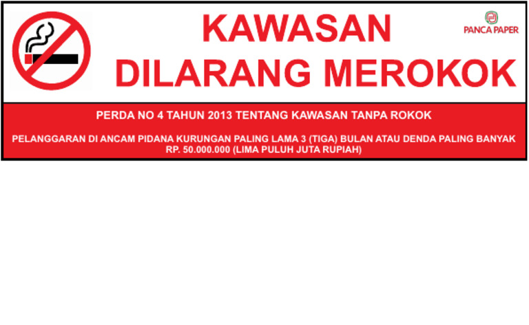 Banner Dilarang Merokok | PDF