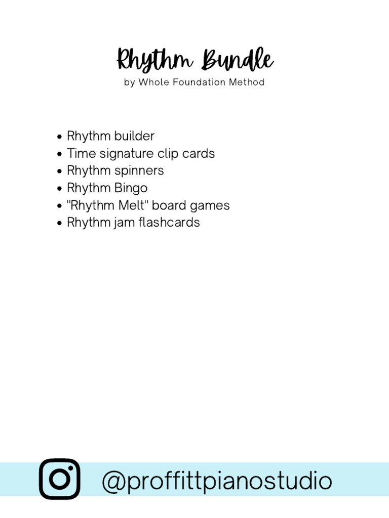 Beginner Rhythm Bundle Wfm Pdf