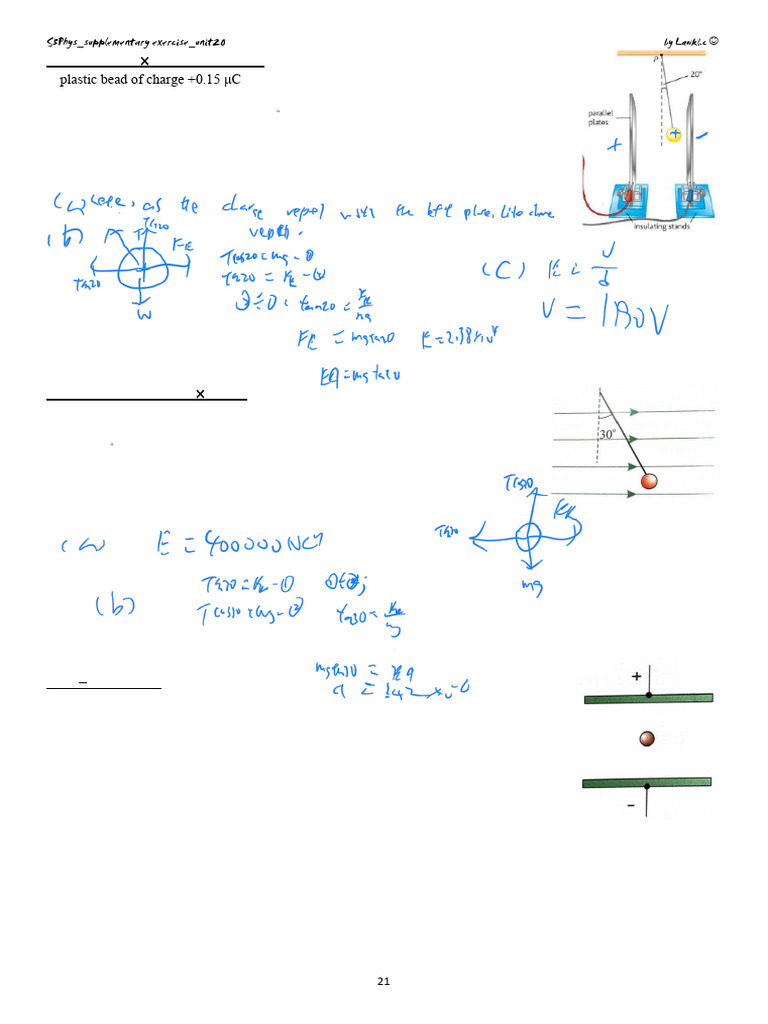 S5Phy_Supp7_Unit20_Electrostatics-21-28 | PDF | High Voltage | Electric Field