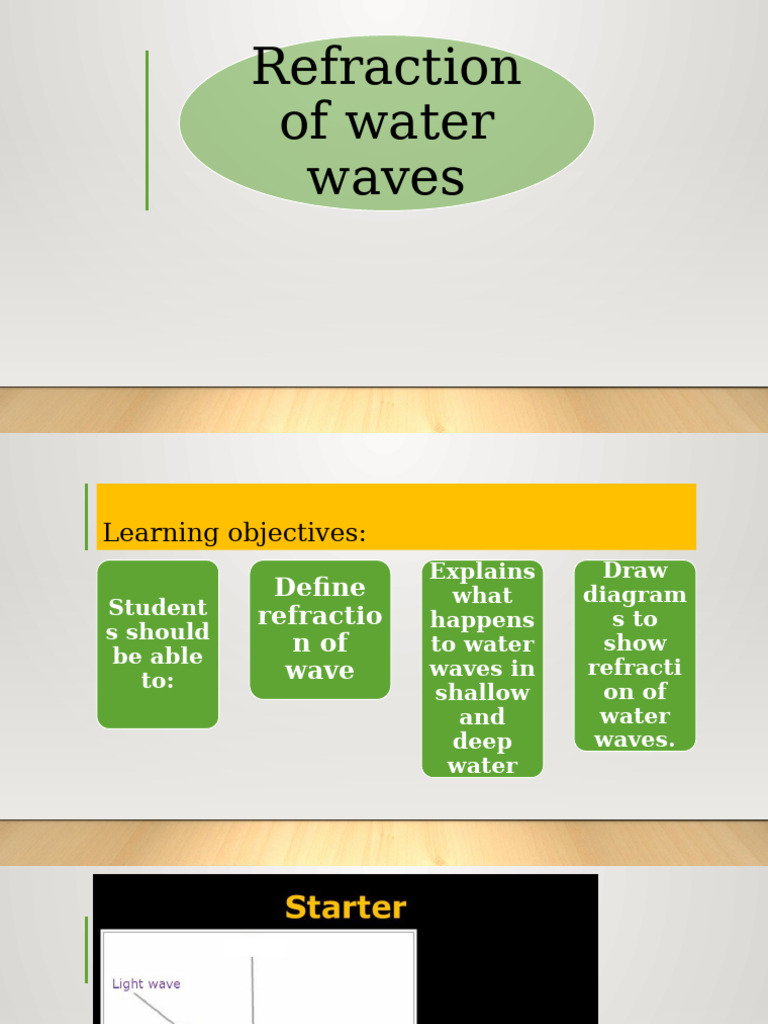 Refraction of Water Waves | PDF