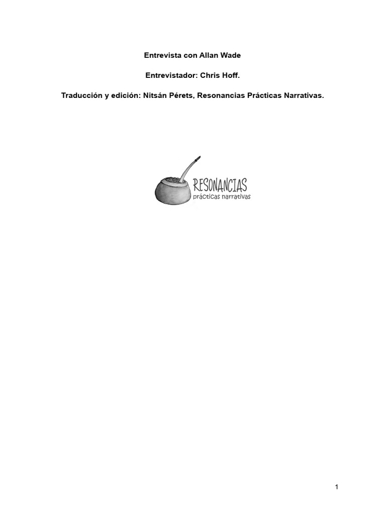 Entrevista Con Allan Wade | PDF | Violencia | Violación