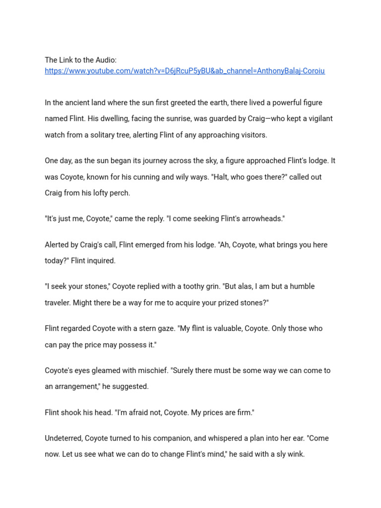 Stories of The Trickster | PDF