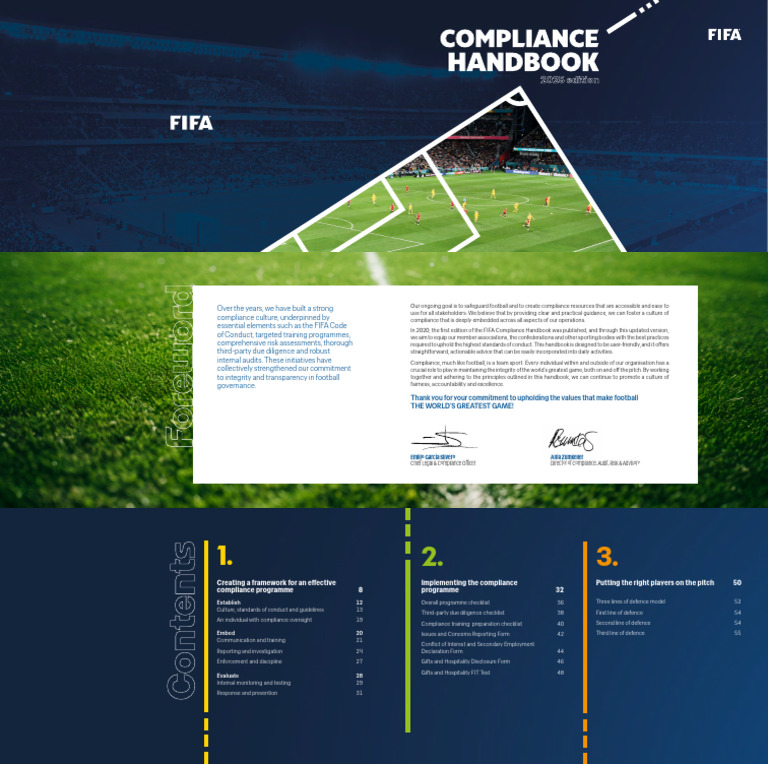 FIFA Compliance Handbook 2025 | PDF | Regulatory Compliance | Policy