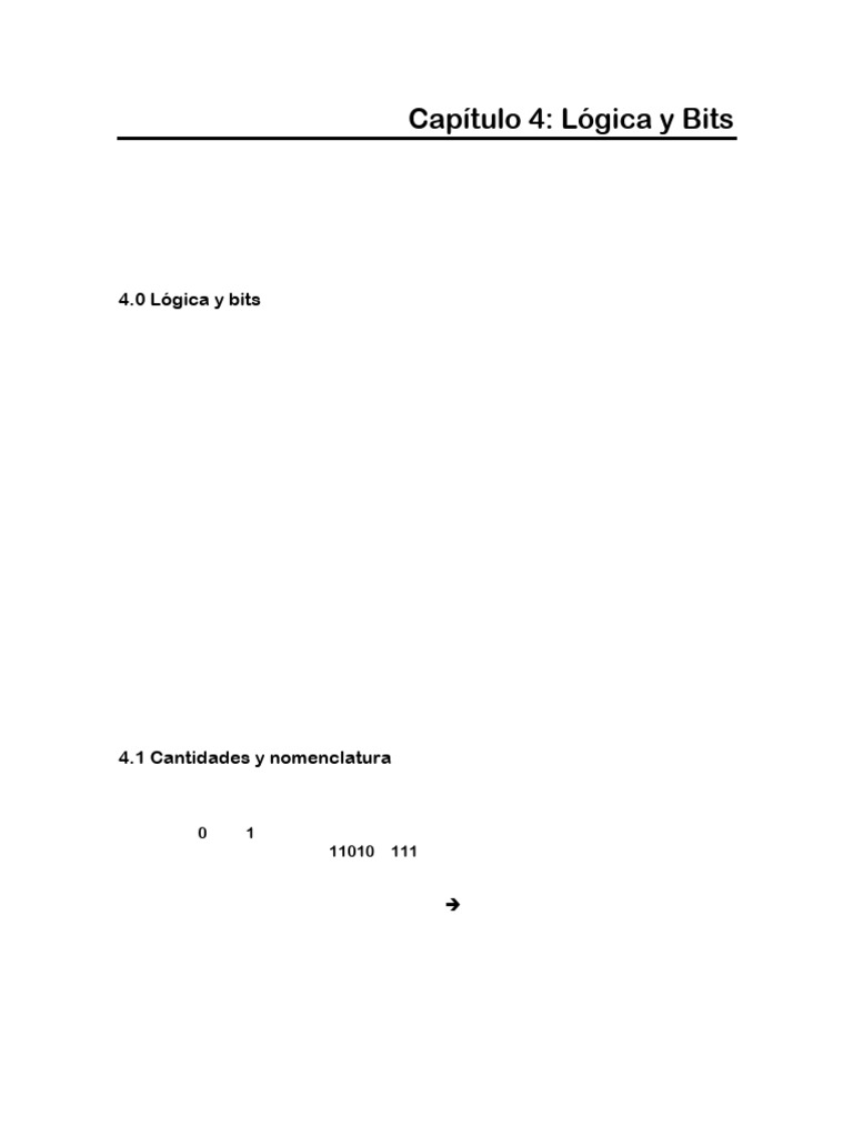Logica y Bits | PDF | Puerta lógica | Poco