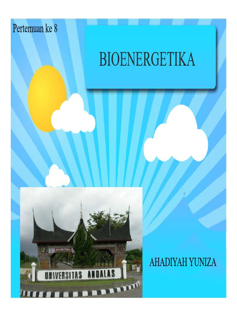 Energi dan Termodinamika dalam Bioenergetika | PDF