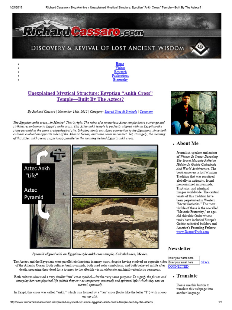 Richard Cassaro Blog Archive Unexplained Mystical Structure - Egyptian ...