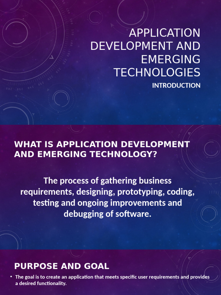 Chapter 1 - Application Development and Emerging Technologies | PDF