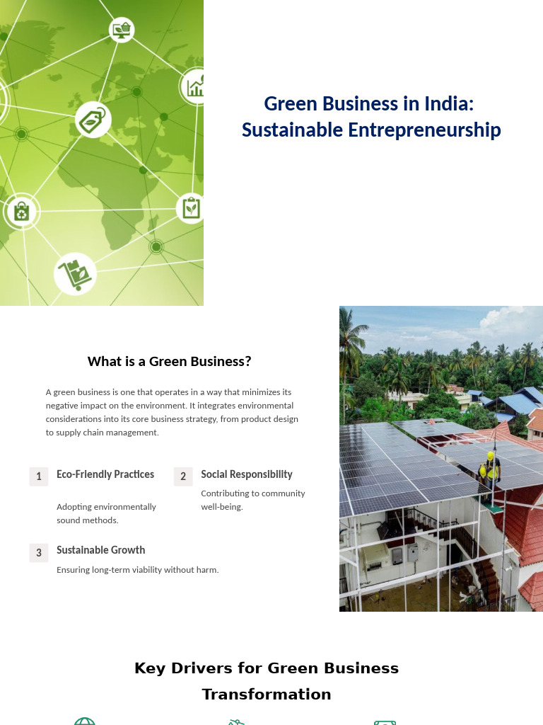 Green Business in India - Sustainable Entrepreneurship | PDF ...