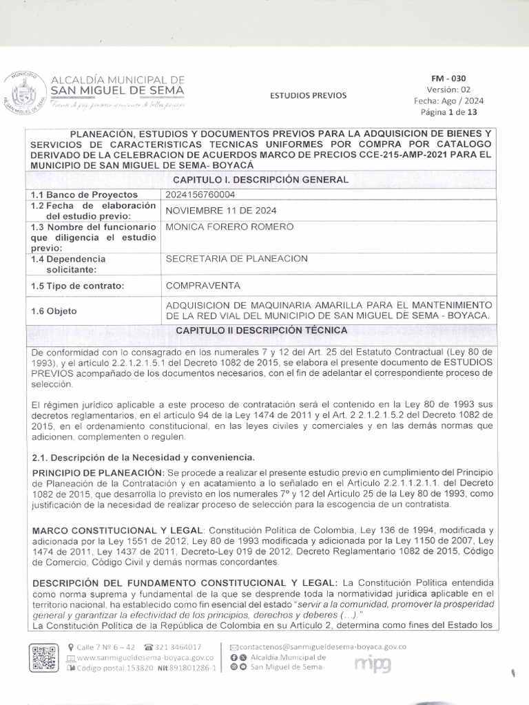 Estudio Previo | PDF