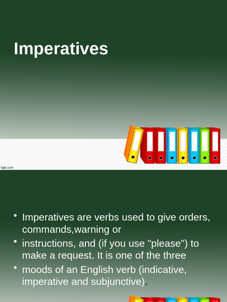 Understanding Imperative Verbs | PDF