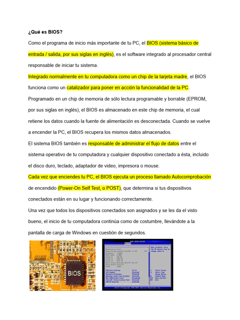 BIOS vs UEFI: Diferencias Clave Explicadas | PDF | Bios | Equipo de oficina