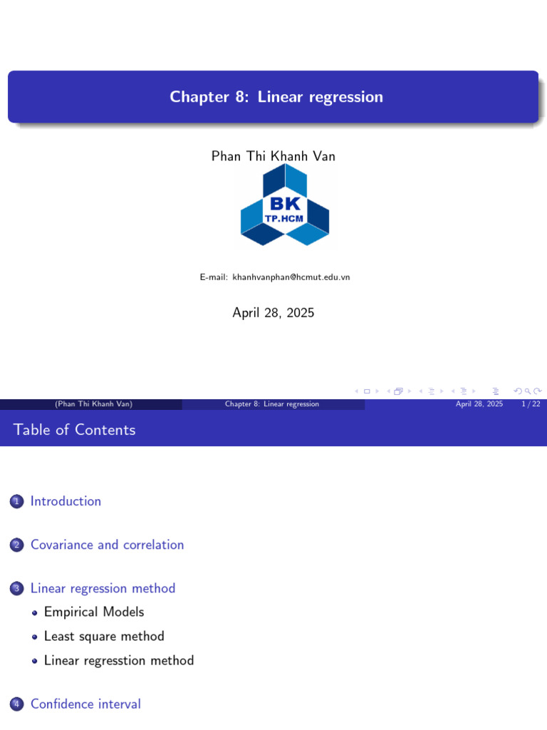 Chapter 8 Linear Regression | PDF | Errors And Residuals | Regression Analysis