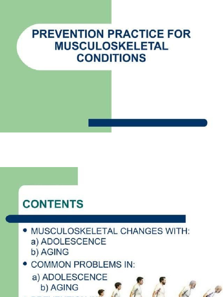 Presentation Practice for MSK Disorder (1) | PDF