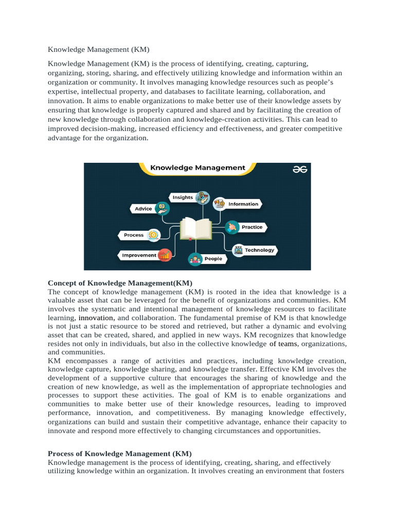 Knowledge Management | PDF | Knowledge Management | Knowledge
