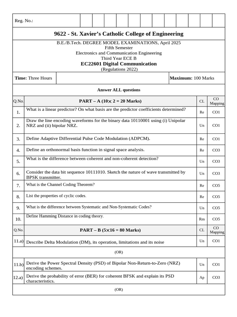 Model Examinations DC | PDF | Signal Processing | Computer Data
