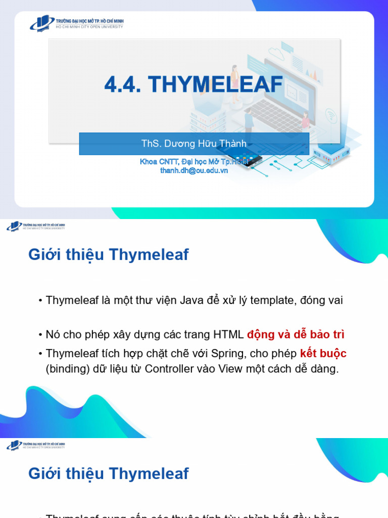 PTHTWeb C4 CD4.4 Thymeleaf | PDF