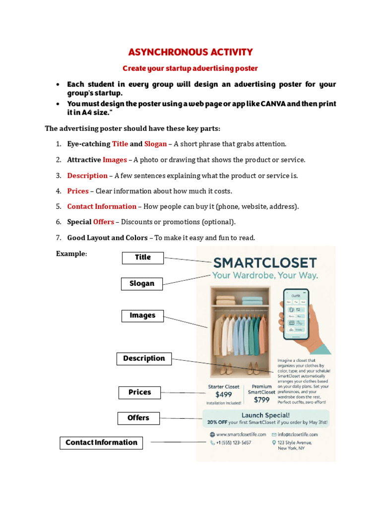 Asynchronous Activity Advertising Poster | PDF