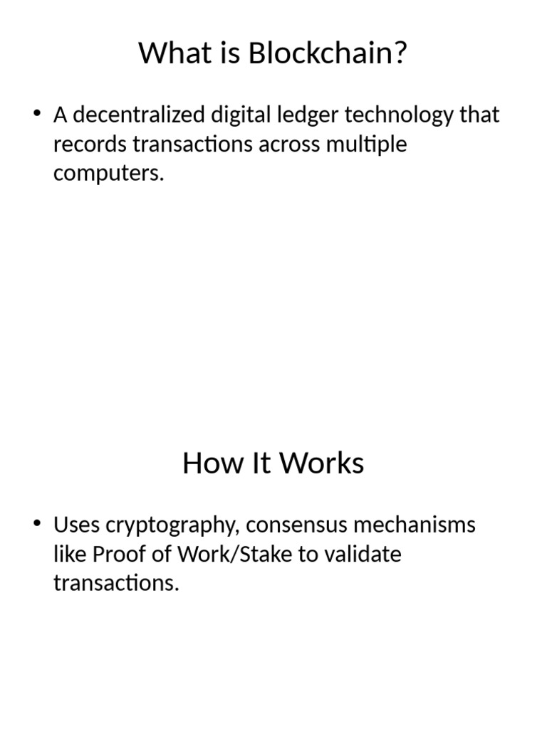 Blockchain Intro | PDF