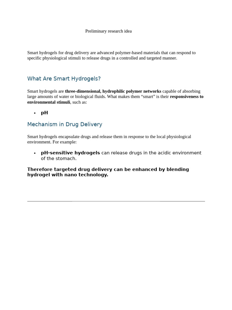 Document Premilinary Research Idea | PDF