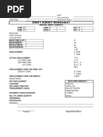 General Draft Survey - Excel Format | PDF | Technology & Engineering