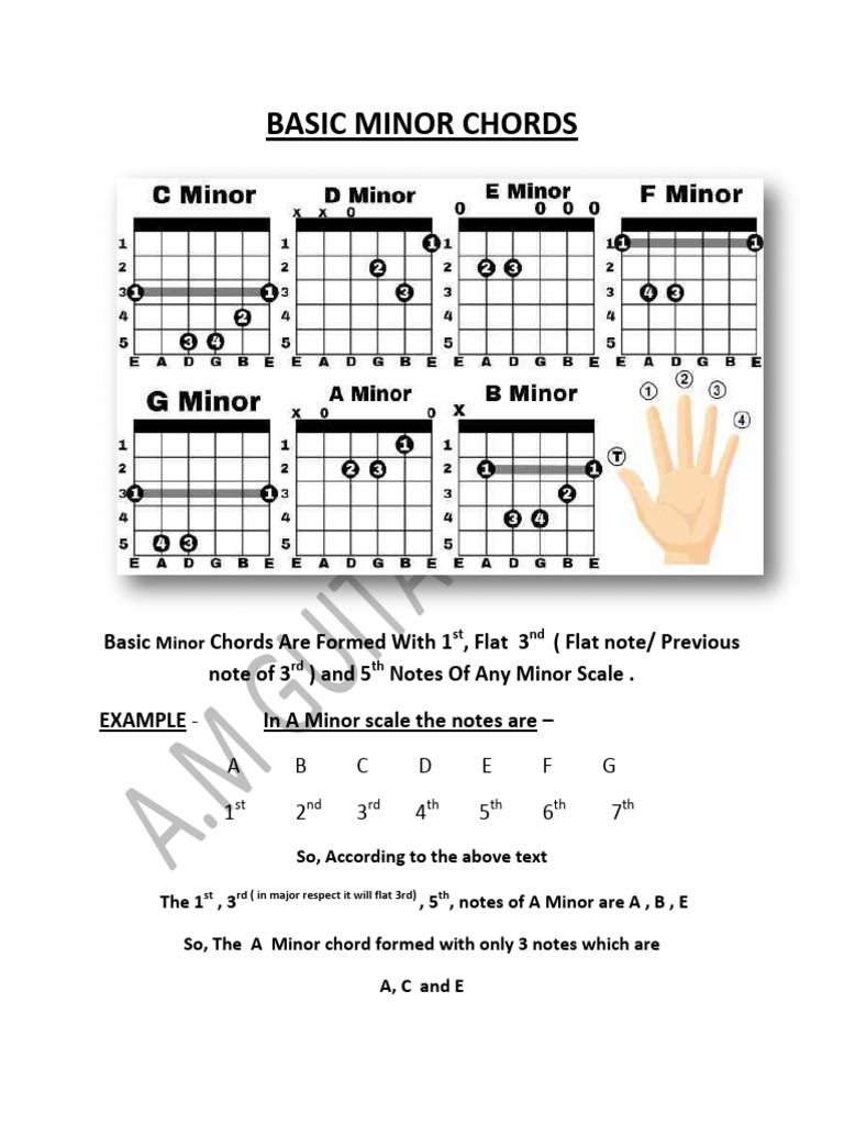 Basic Minor Chord Form | PDF