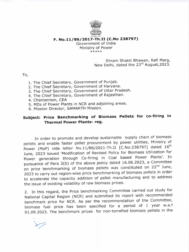 Non Torrefied Bio Mass Price For NCR Region | PDF | Sustainable ...