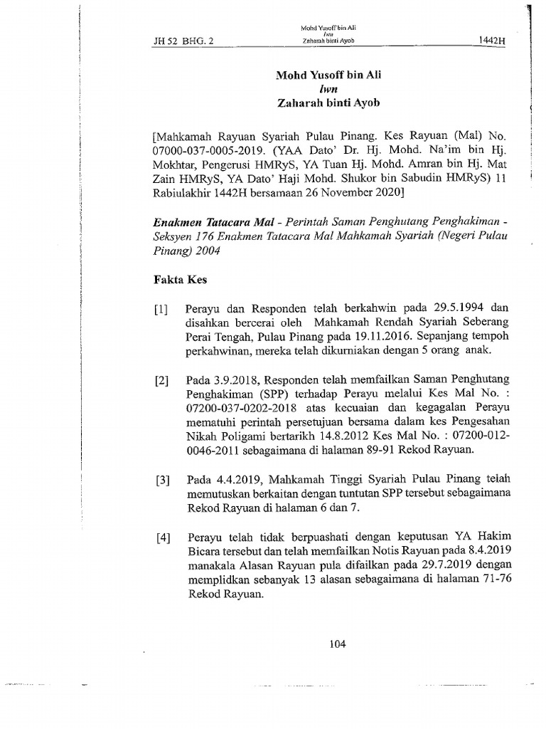 MOHD YUSOFF BIN ALI LWN ZAHARAH BINTI AYOB | PDF