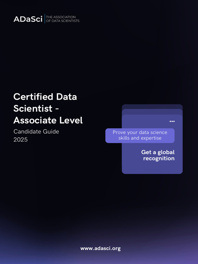 ADaSci Certified Data Scientist Guide | PDF | Applied Mathematics ...