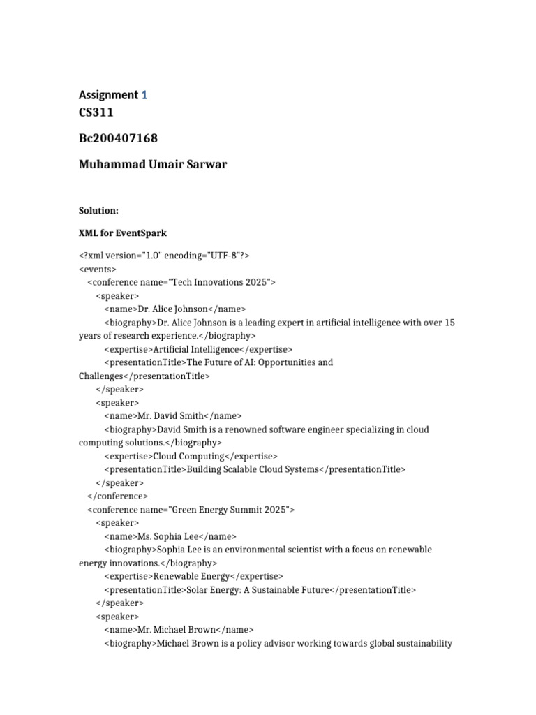 CS311 Assignment1 Solution | PDF