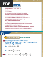 1.7A Rational Functions & End Behavior | PDF | Function (Mathematics ...