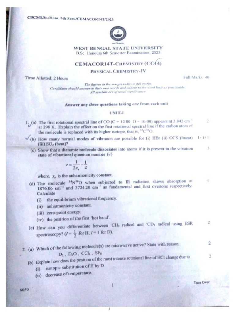 2023 Sixth Sem | PDF