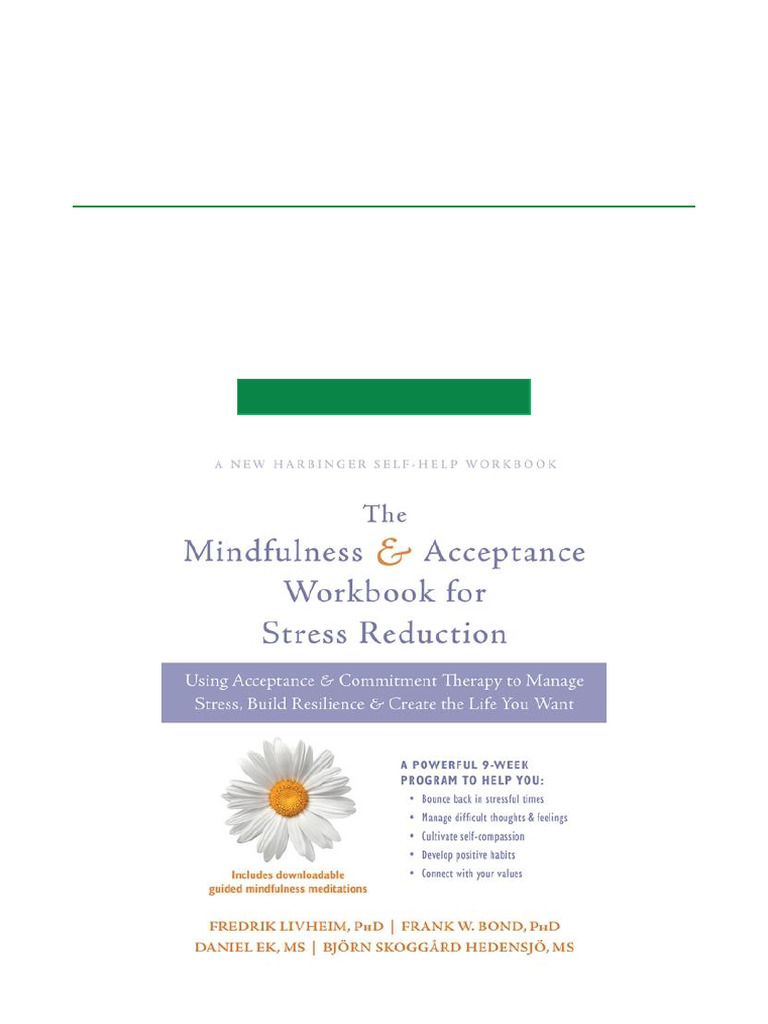 Just Released The Mindfulness and Acceptance Workbook For Stress ...