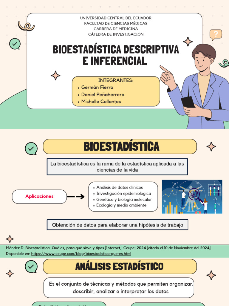 Bioestadística descriptiva y inferencial | PDF | Estadísticas descriptivas | Estadísticas