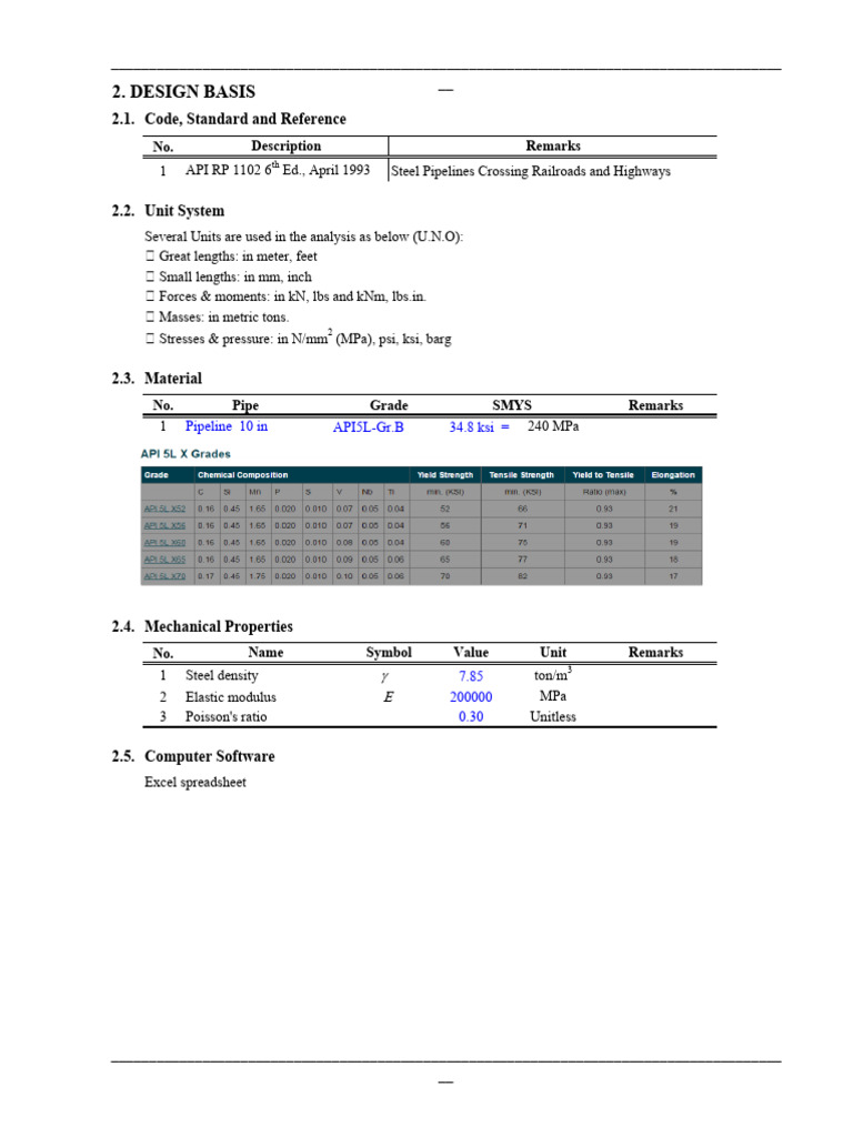 Referensi Perhitungan Proteksi Pipa | PDF | Young's Modulus | Strength Of Materials