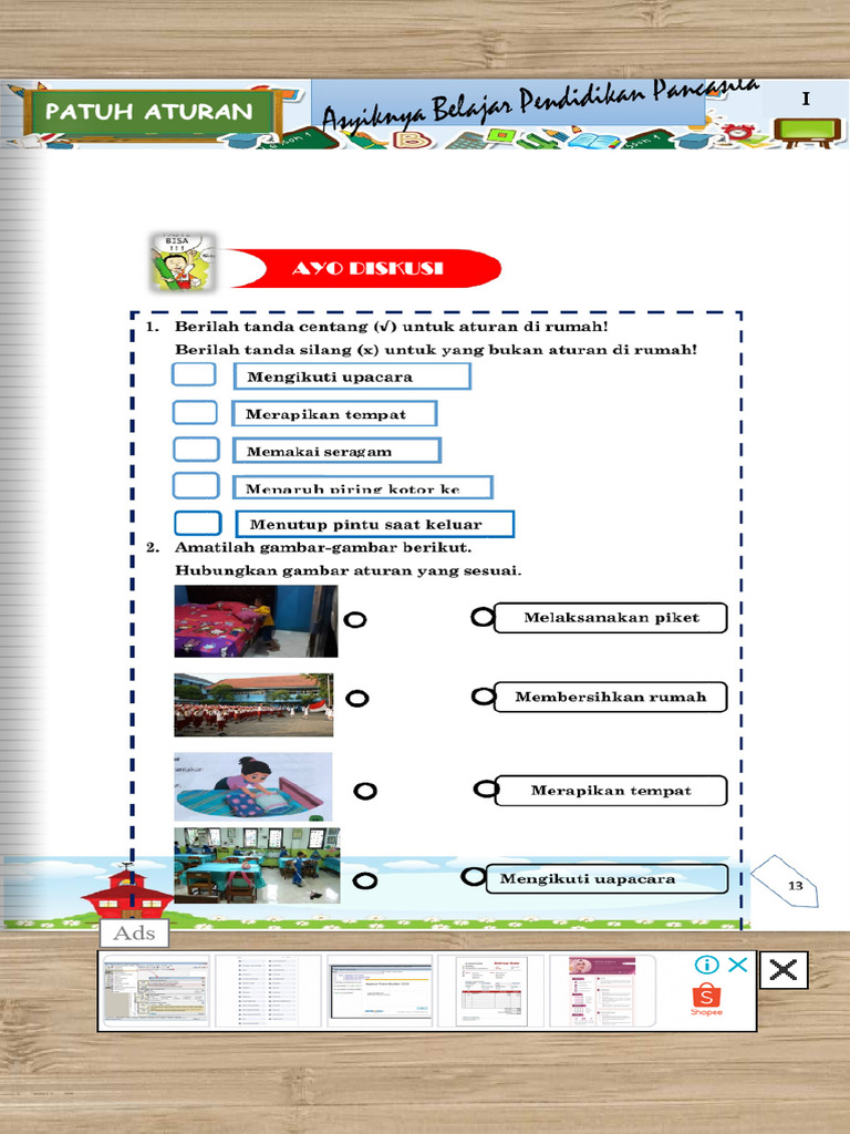 Aku Anak Yang Patuh Aturan Kelas 1 | PDF