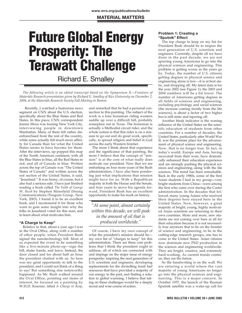 Energy Challenges for Future Generations | PDF | Energy Development ...