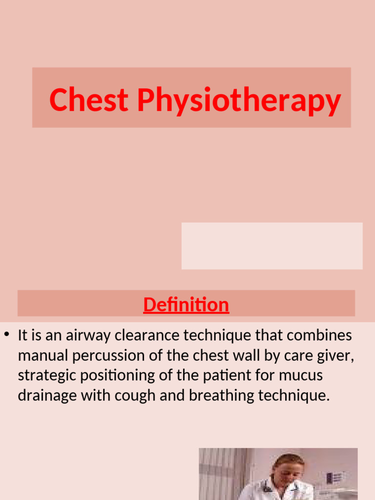 Chest Physiotherapy | PDF