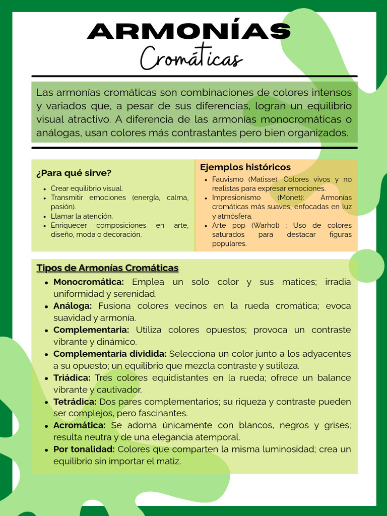 Armonías Cromáticas en Diseño y Arte | PDF