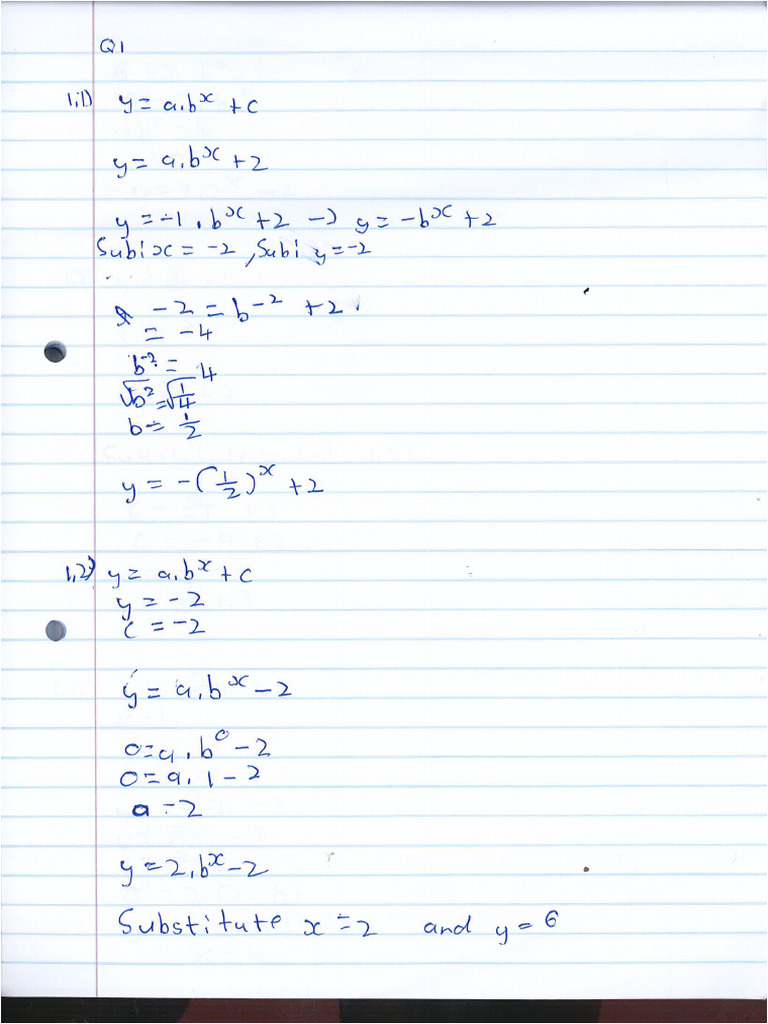 Mokheseng Atlehang - Maths - Worksheet - Functions and Graphs 4 ...