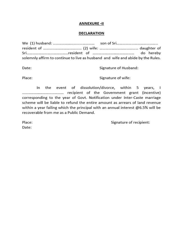 Annexure II | PDF
