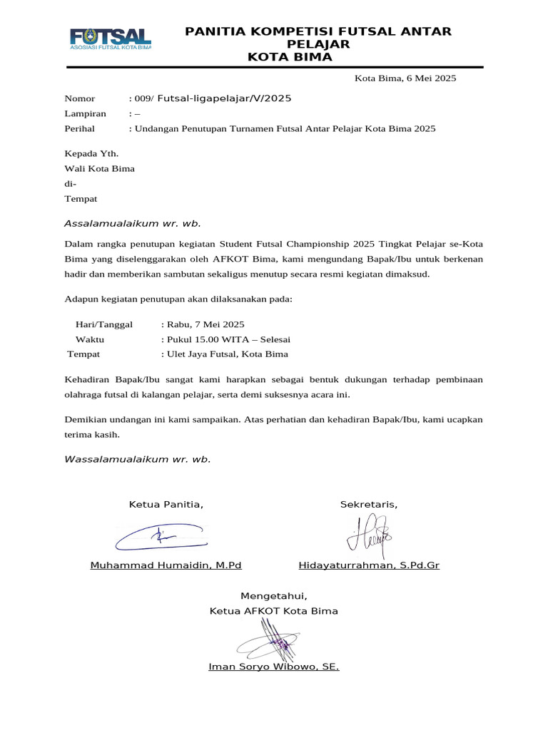 Undangan Penutupan SFC 2025 | PDF