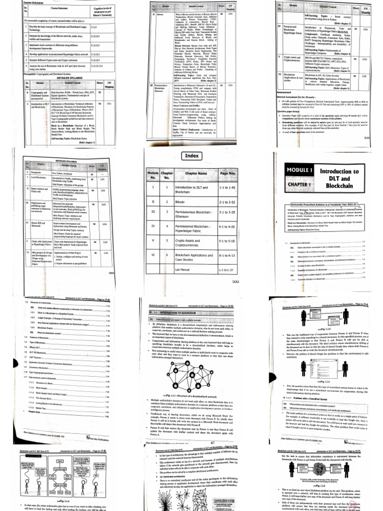 Blockchain and DLT Sem VIII 6 | PDF | Cryptography | Distributed Computing