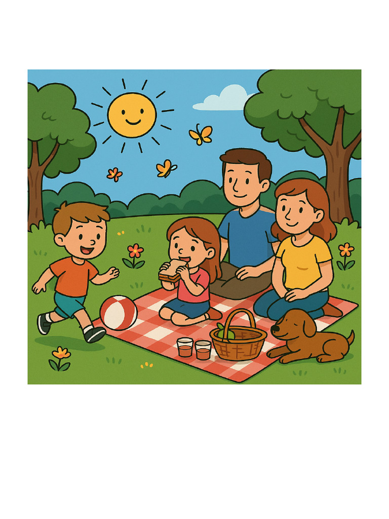 Grade1 Picture Description Worksheet | PDF