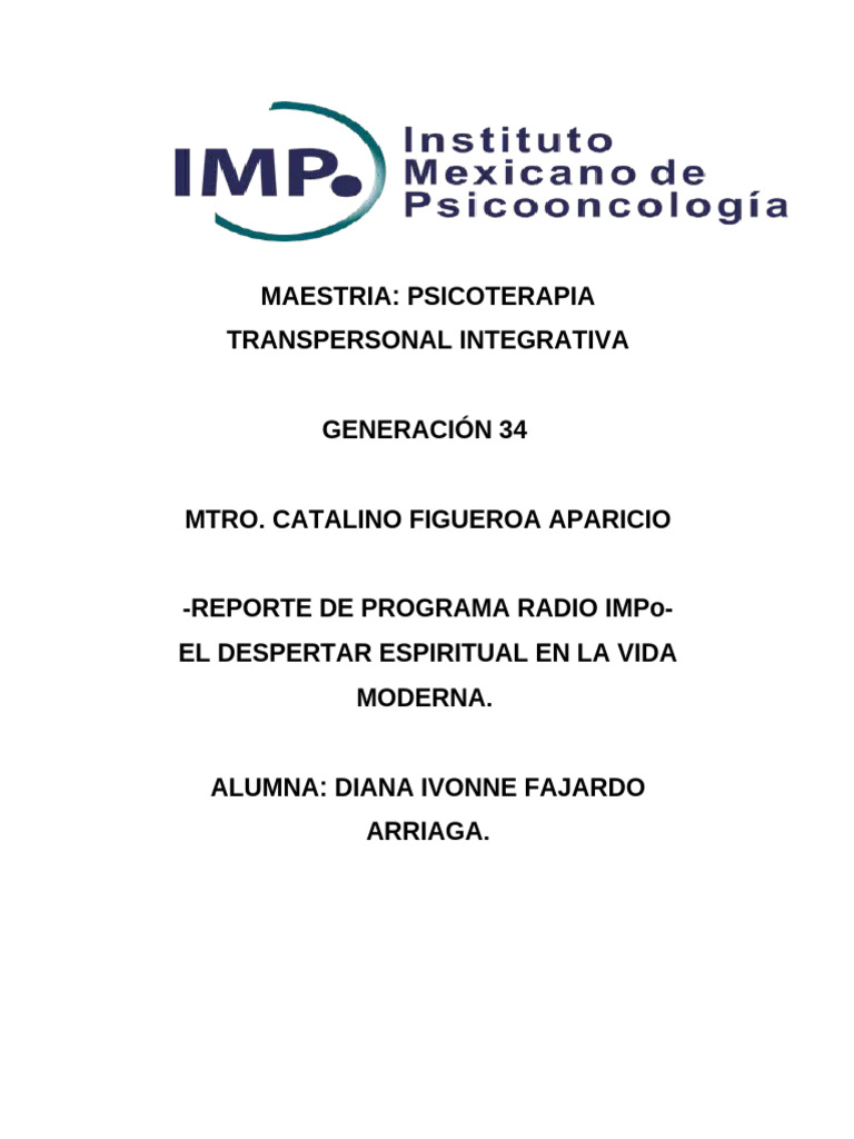REPORTE RADIO IMPo | PDF