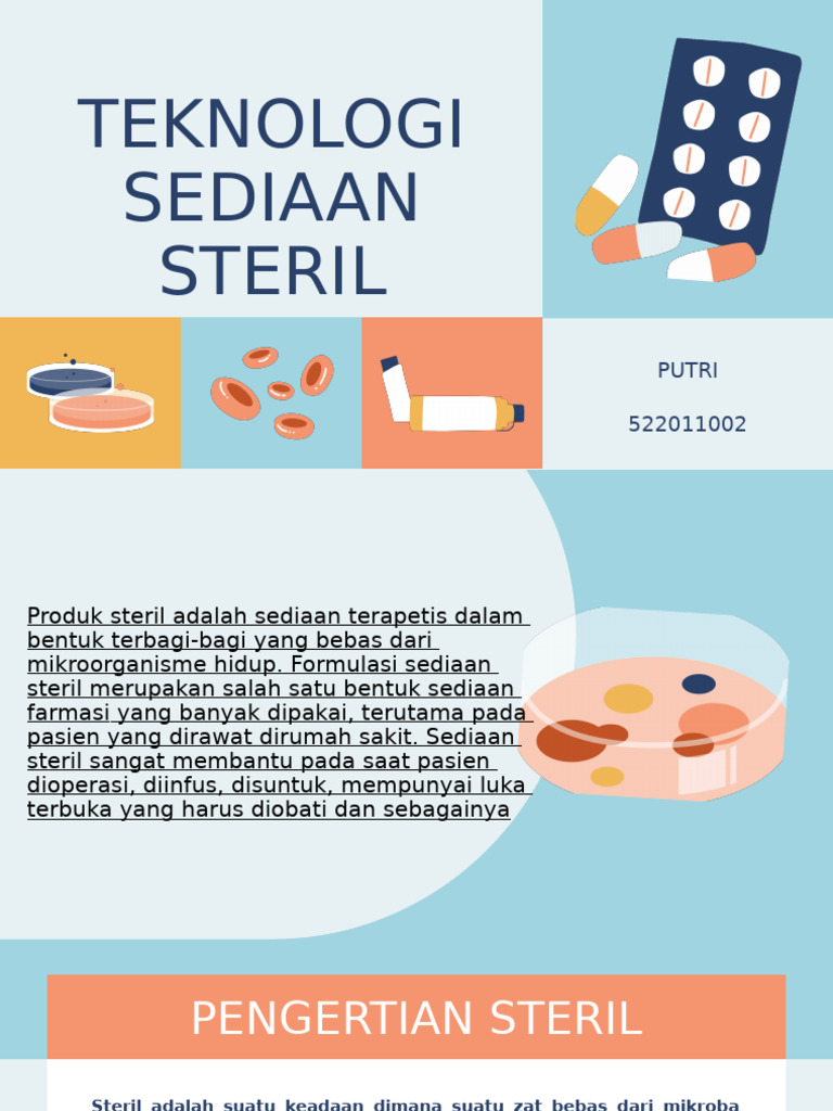 Sediaan Steril dalam Farmasi Modern | PDF