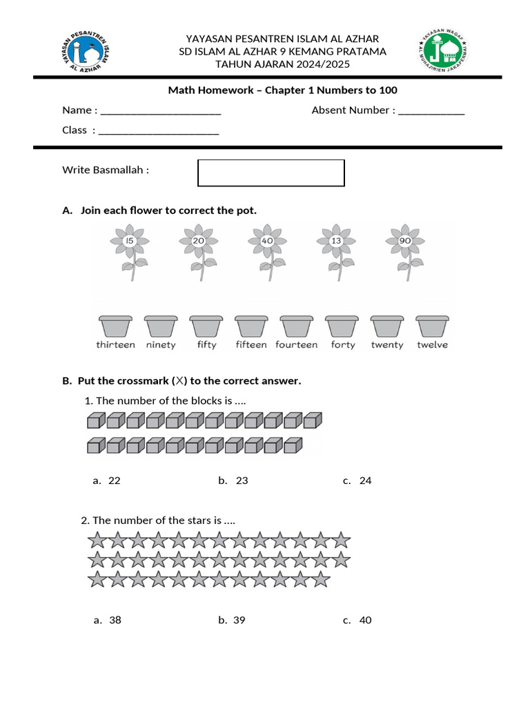 Math Homework Grade 2 | PDF